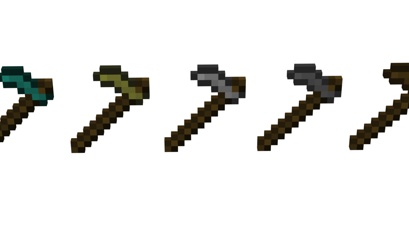 hoes minecraft 3d 3ds