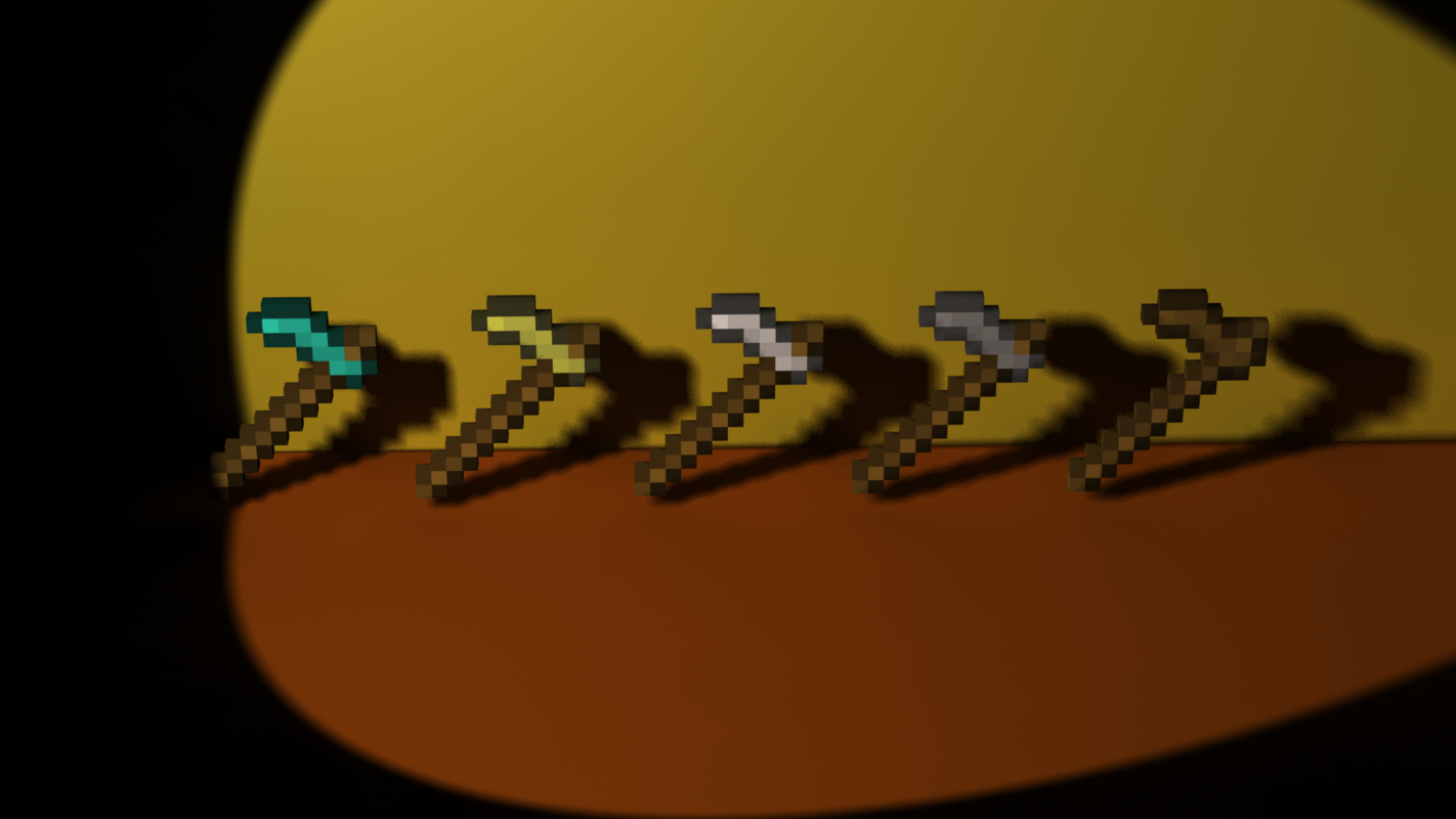 hoes minecraft 3d 3ds