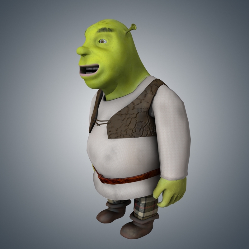 shrek 3d model