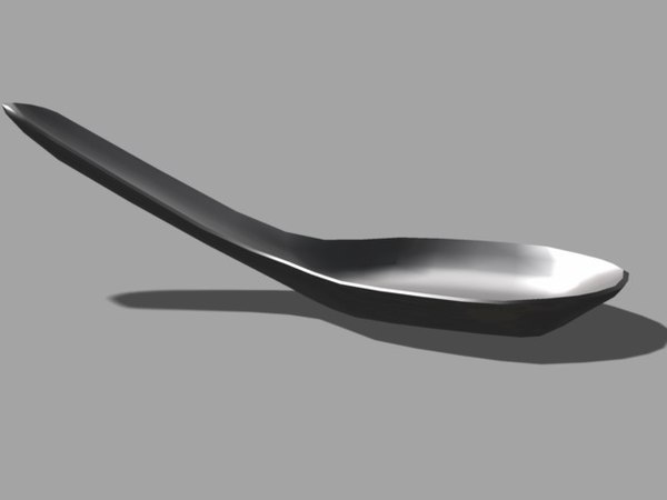3d tablespoon spoon model