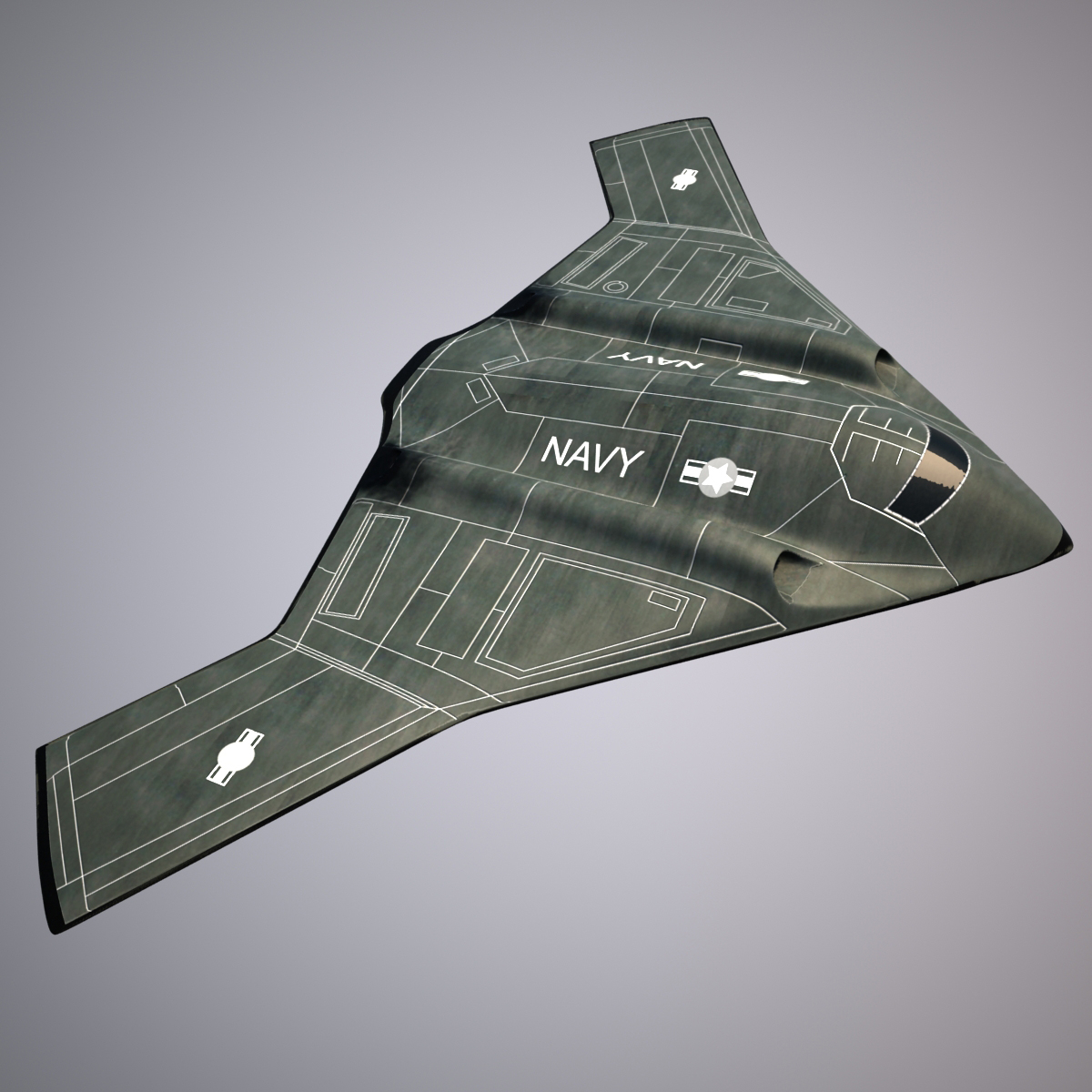 stealth bomber 3d max
