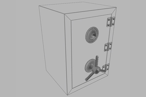 3d steel safe box