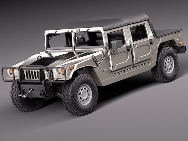 modelo 3d Hummer H1 1992 - 2006 civil - TurboSquid 671341