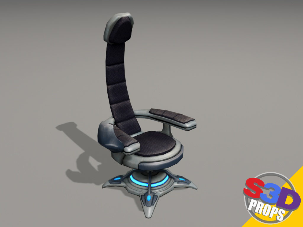 3dsmax sci-fi chair