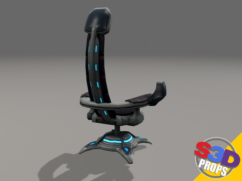 3dsmax sci-fi chair