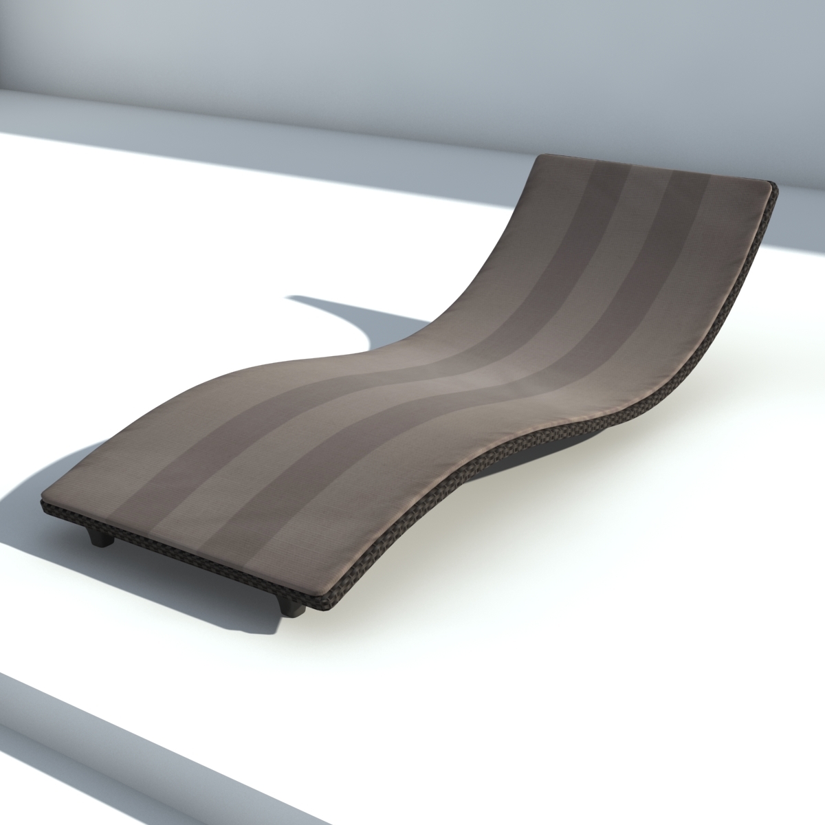 simple sunbed design 3d max