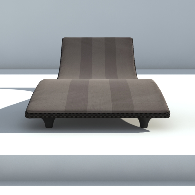 simple sunbed design 3d max