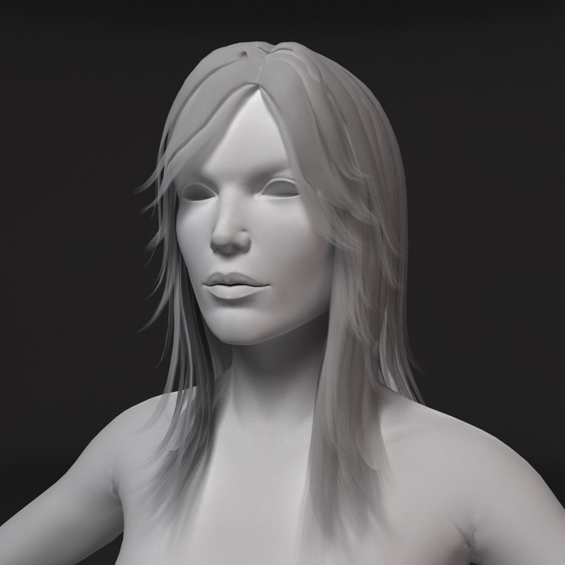 3d model figure woman