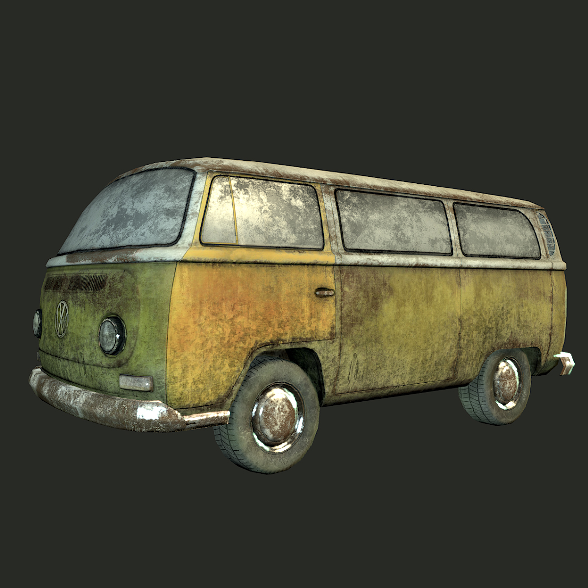 3d model volkswagen microbus