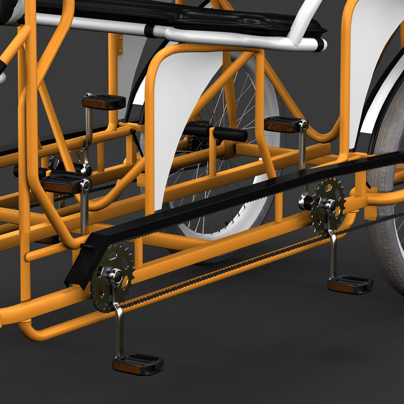 bicycle rickshaw 3d c4d