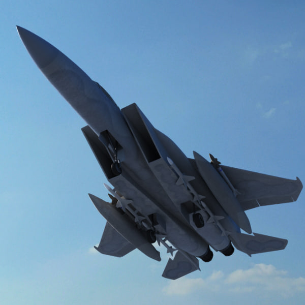 realistic f15 jet fighter plane 3d max
