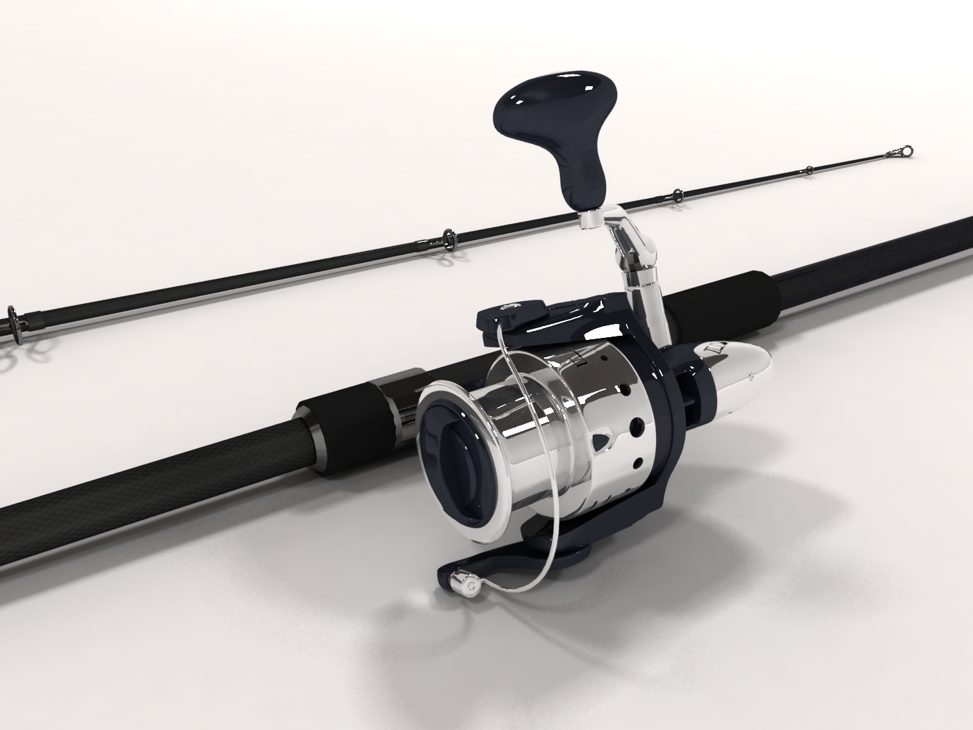fishing rod 3d model