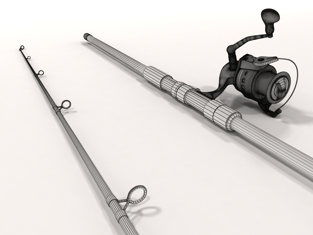 fishing rod 3d model