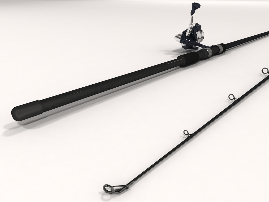 fishing rod 3d model