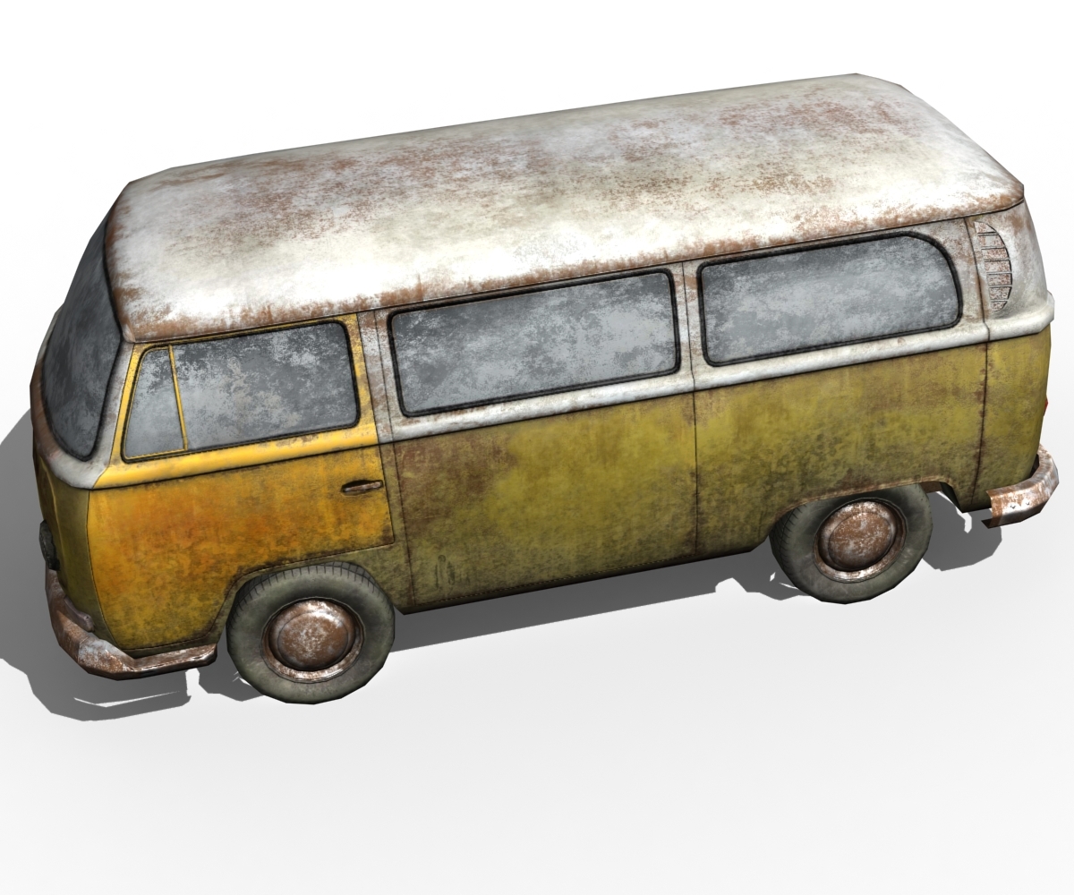 3d model volkswagen microbus