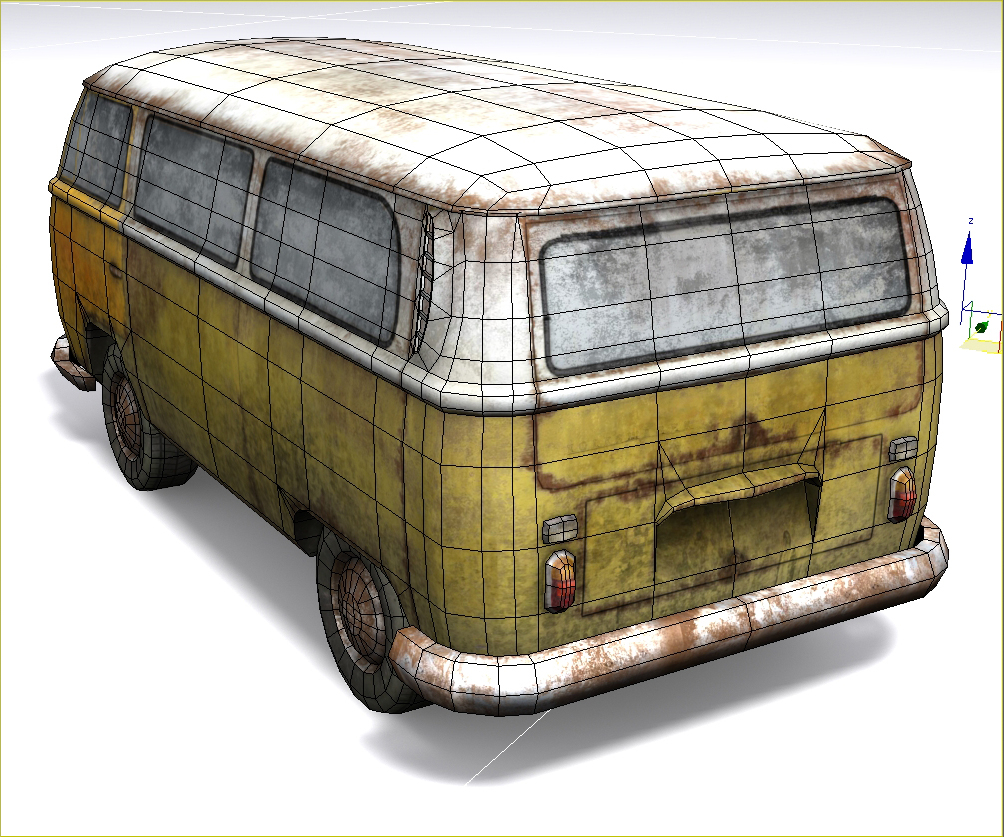 3d model volkswagen microbus