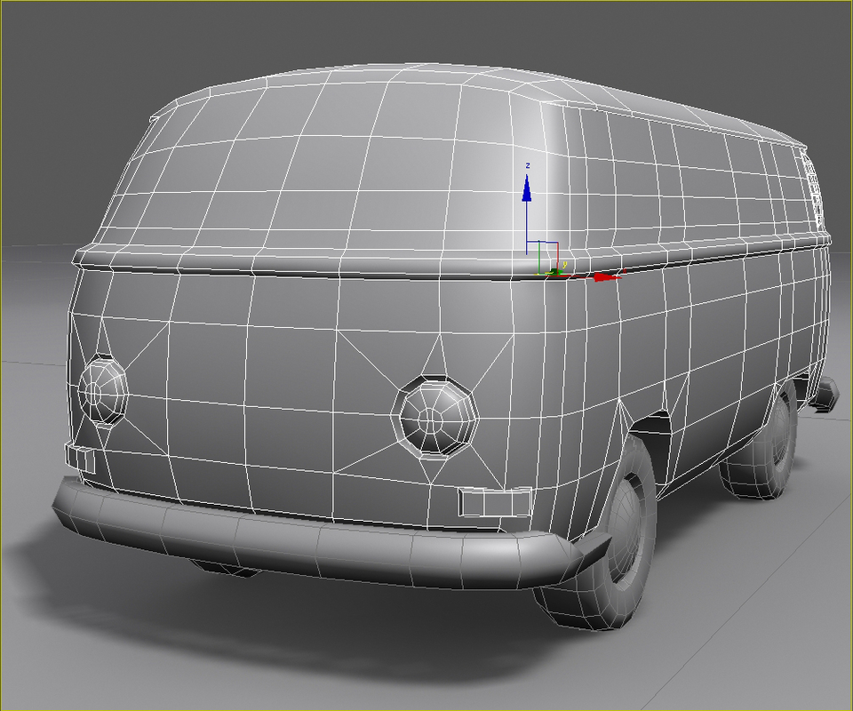 3d model volkswagen microbus