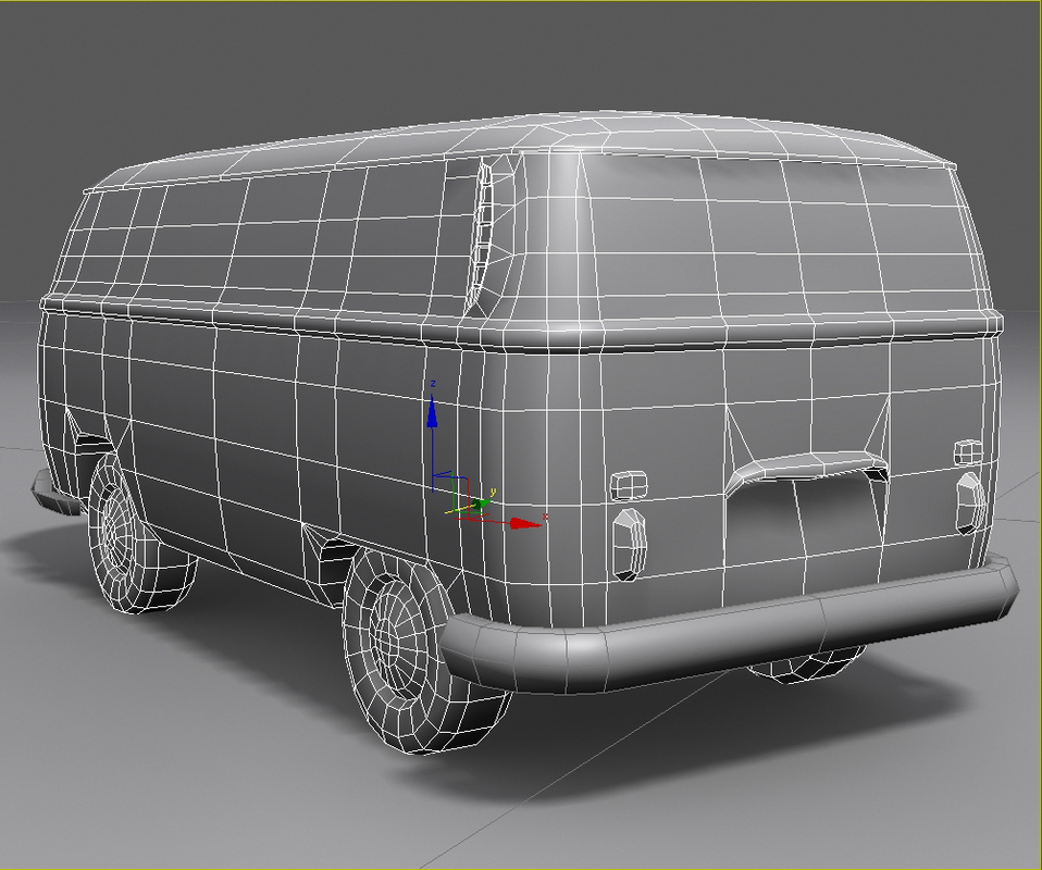 3d model volkswagen microbus