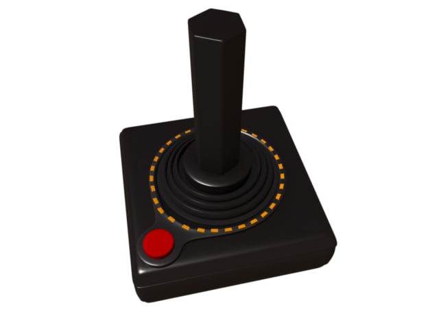atari controller 3d model