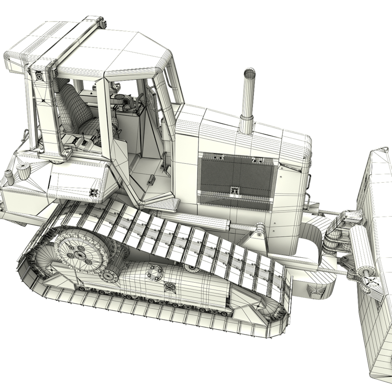 3d bulldozer d6n