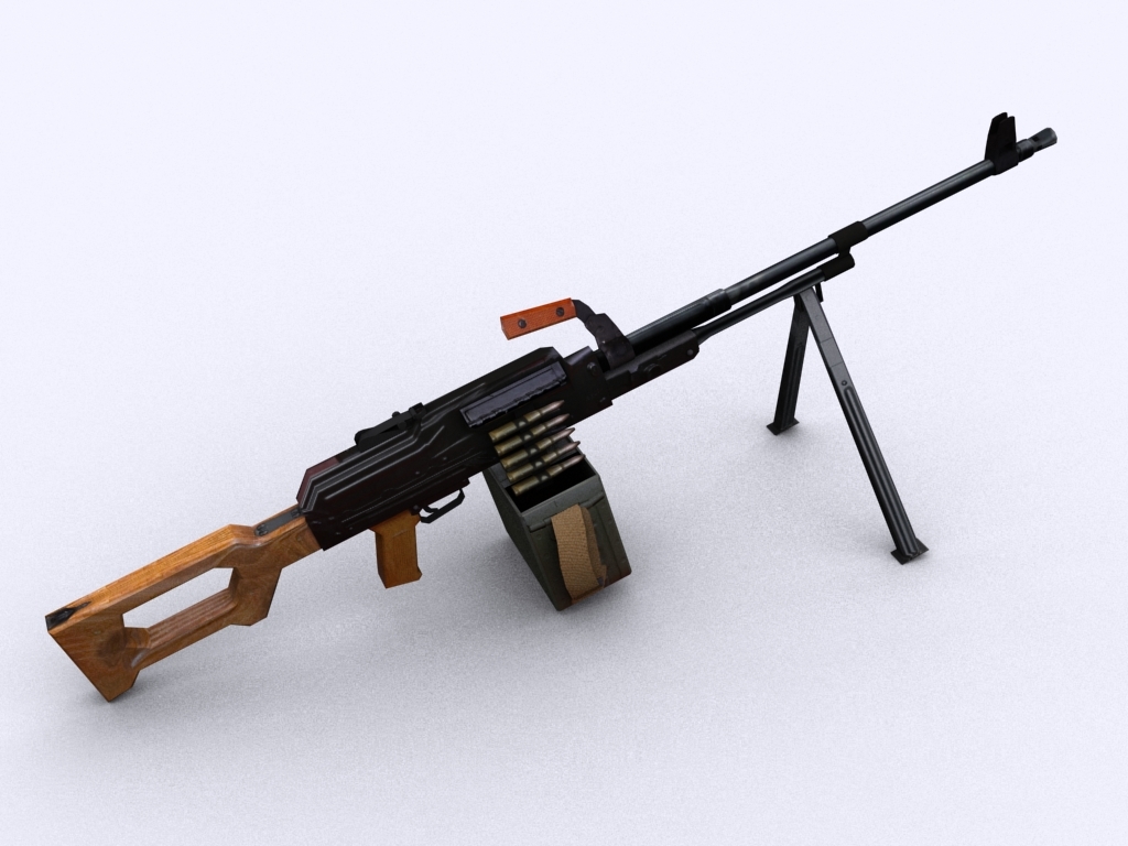 3d pkm gun model