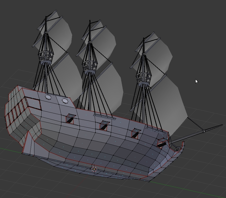 3d model pirate ship