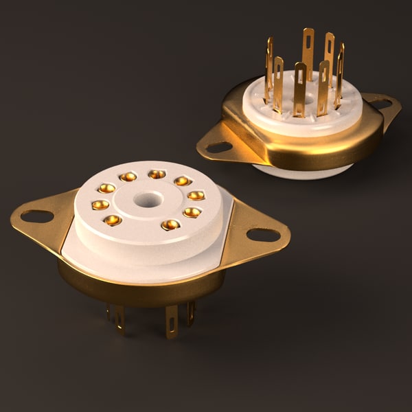 vacuum tube socket 12ax7 3ds