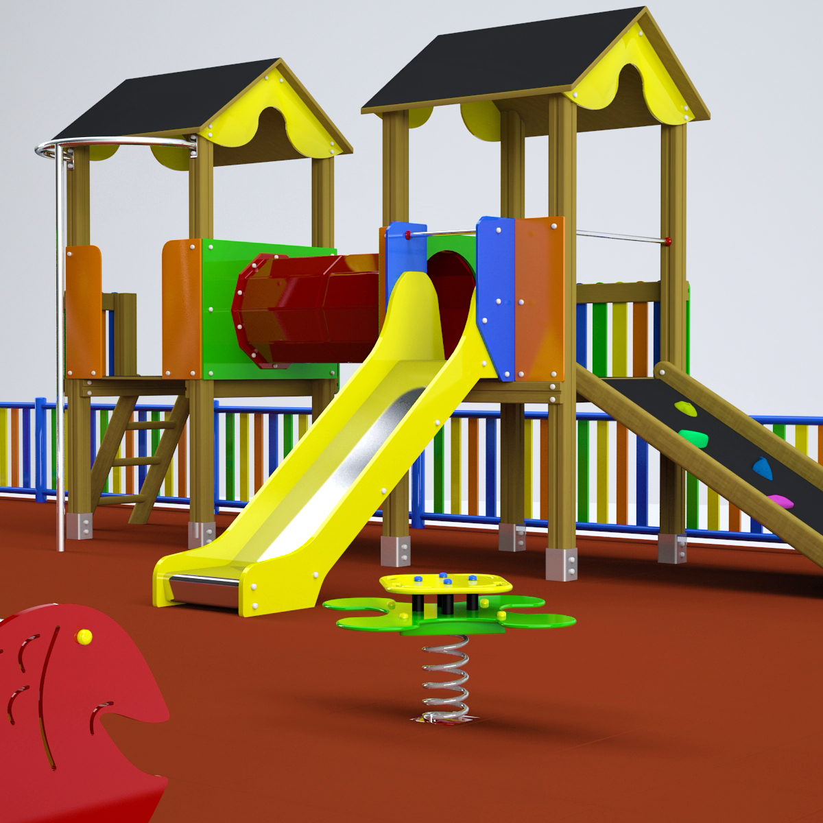 3ds max complete playgrounds set