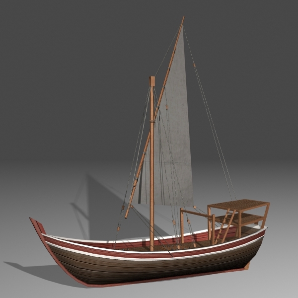 3d dhow model