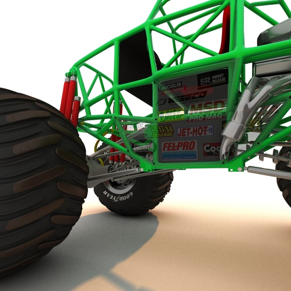 3dsmax monster truck frame