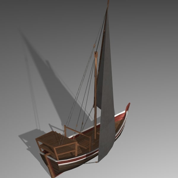 3d dhow model