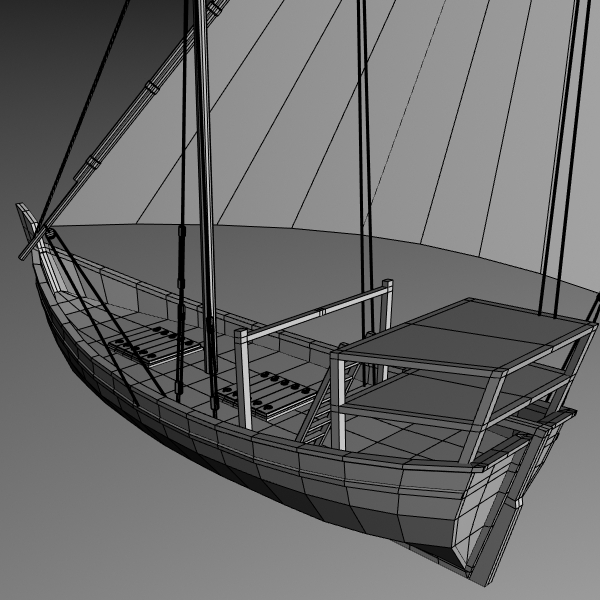 3d dhow model