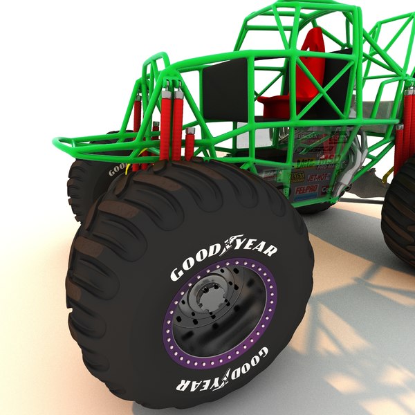 3dsmax monster truck frame