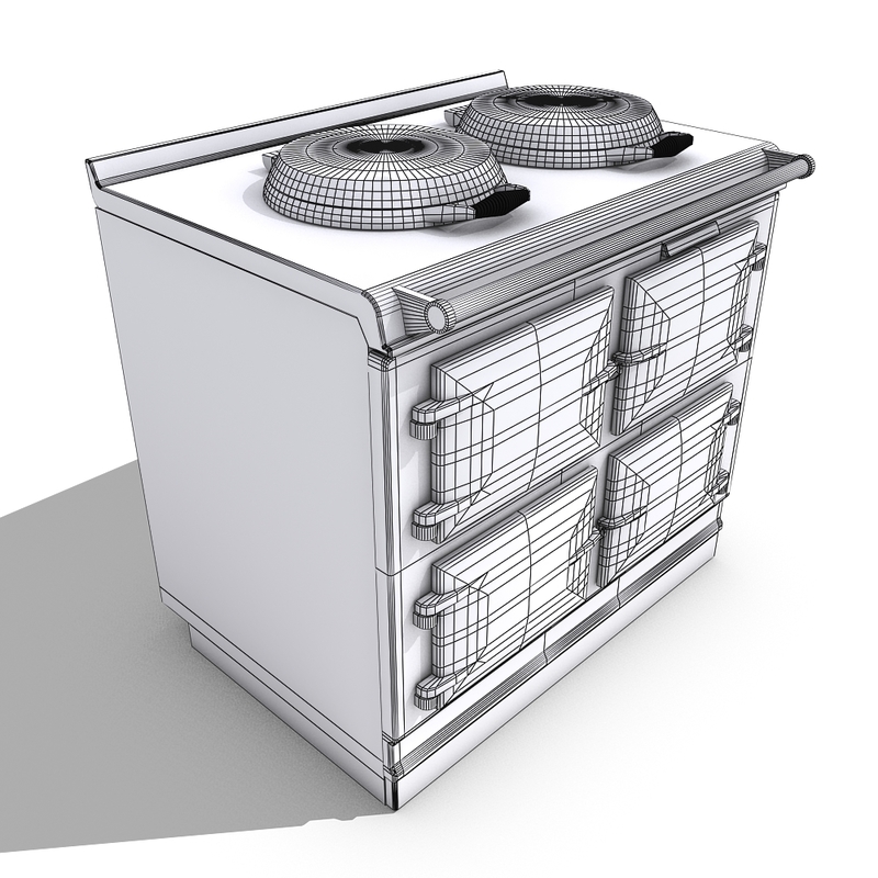 free cooker aga 3d model