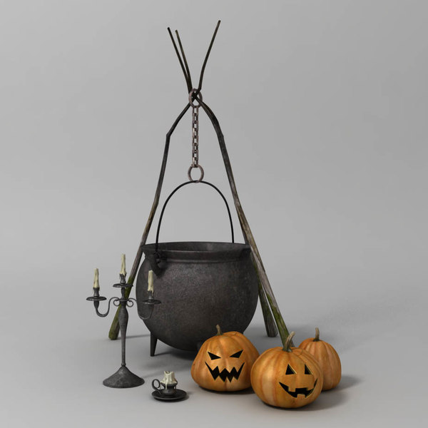 3d halloween o model