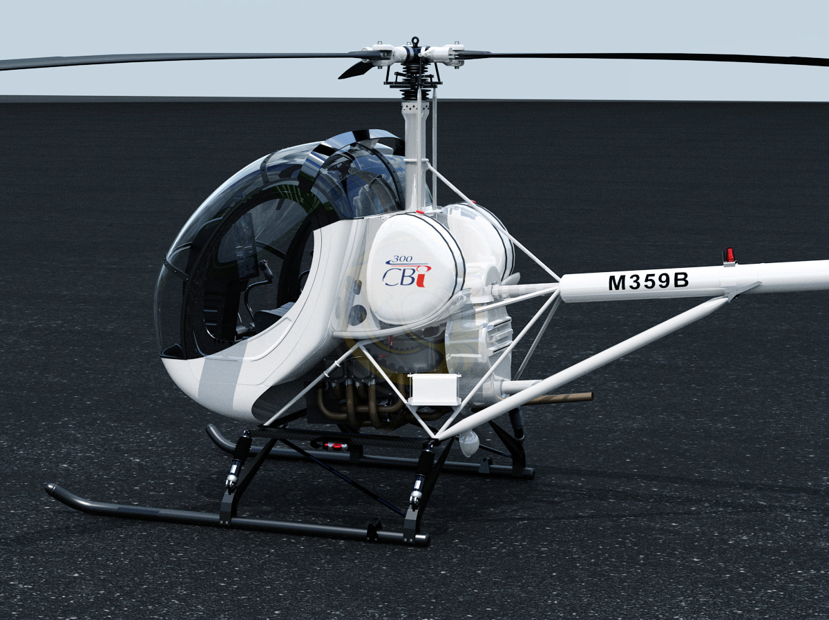 schweizer 300c 3d model