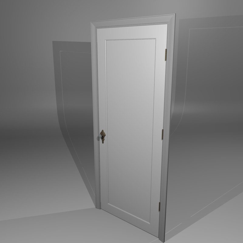 3ds max contemporary interior door