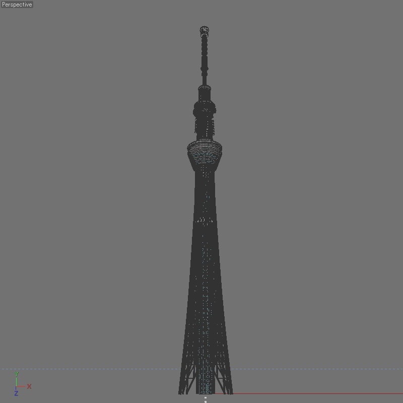 tokyo skytree tower 3d 3ds