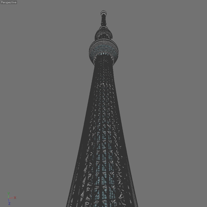 tokyo skytree tower 3d 3ds