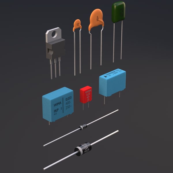 3d electronic components model