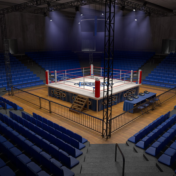 3d model boxing stadium