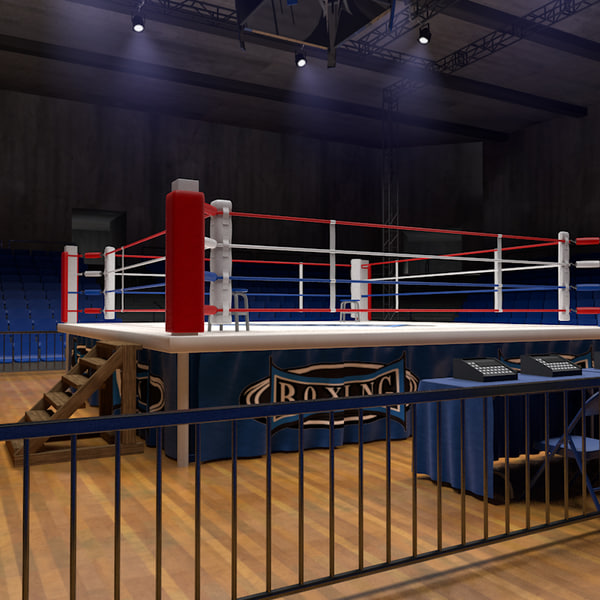 3d model boxing stadium
