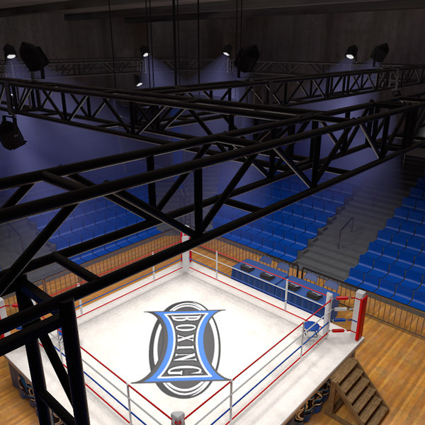 3d model boxing stadium