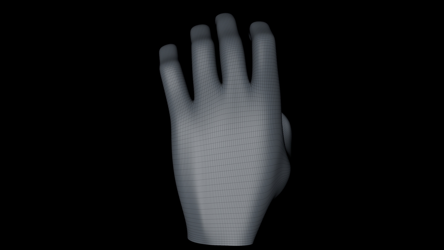 3ds max hand