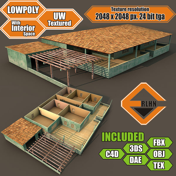 3d c4d house interior