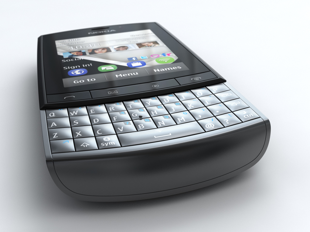 nokia asha 303 3d model