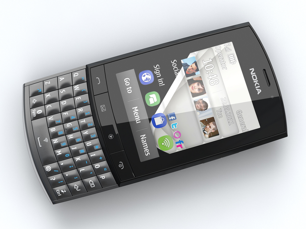nokia asha 303 3d model