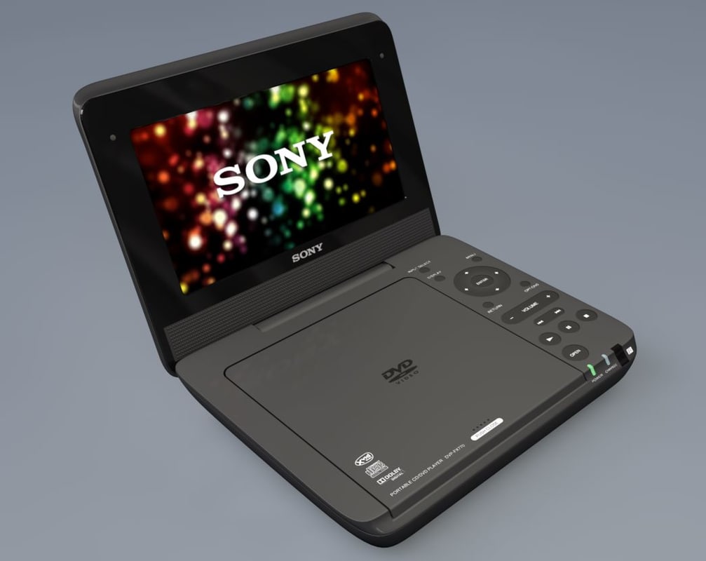 3d model of sony portable dvd player