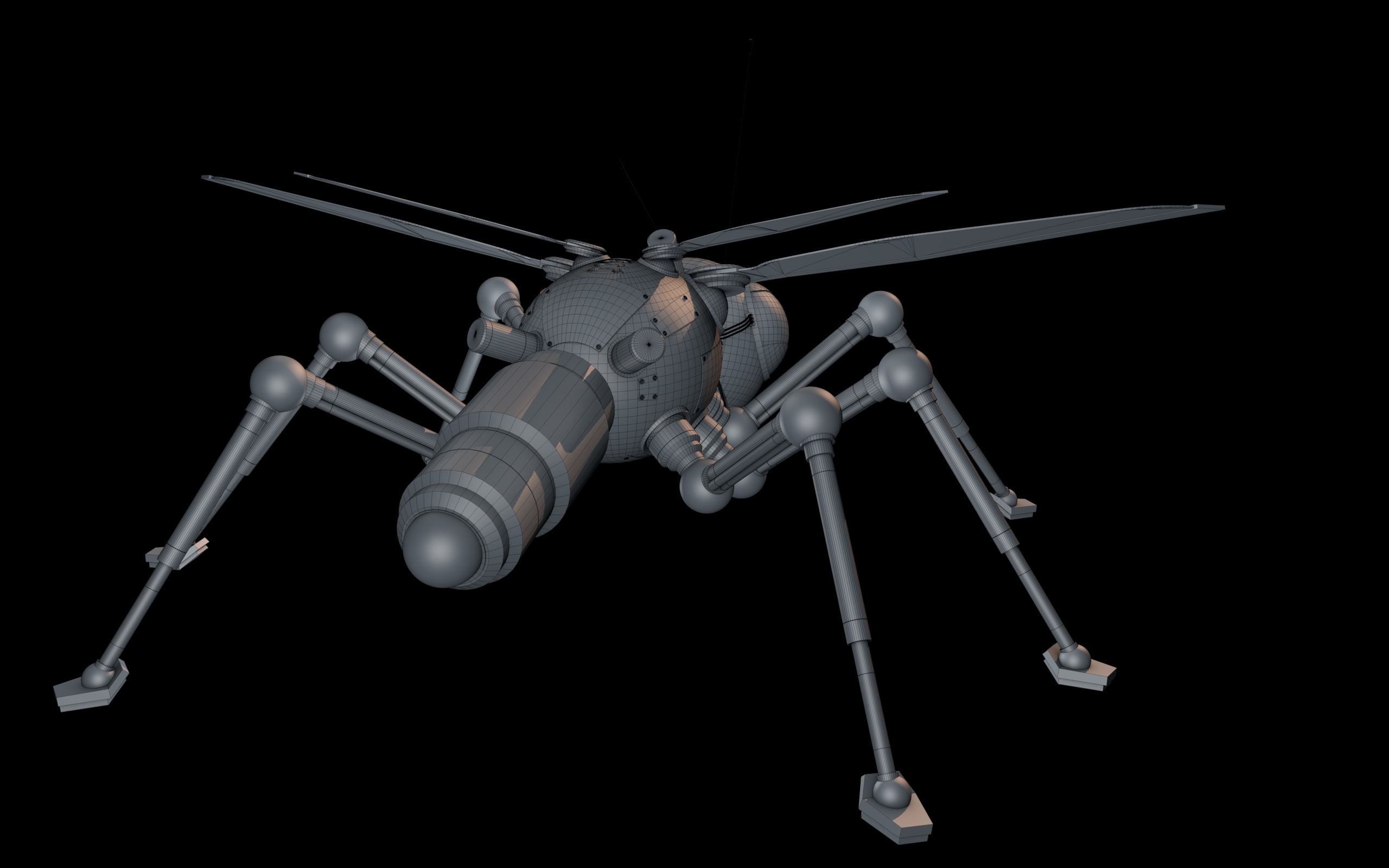 3d model bug robotic