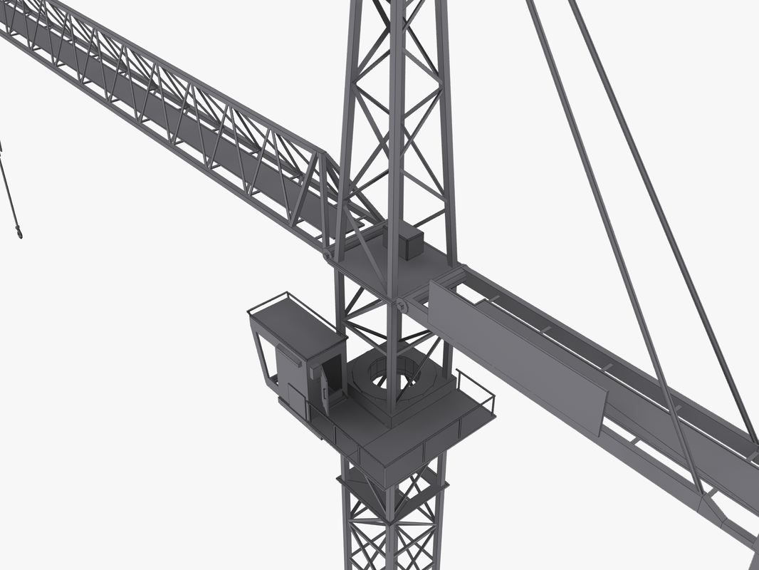 3d construction crane model